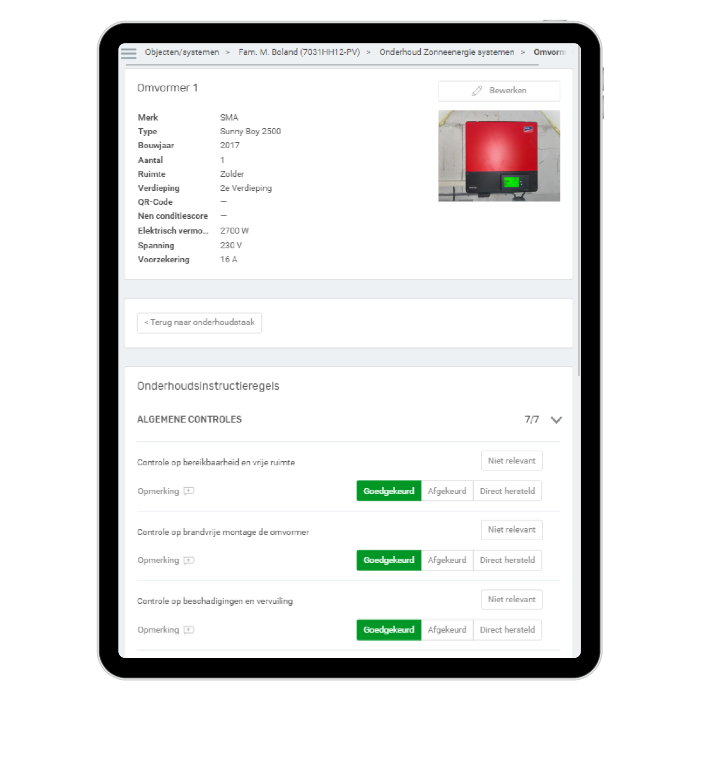 Soorten rapportage - Brigit onderhoudssoftware